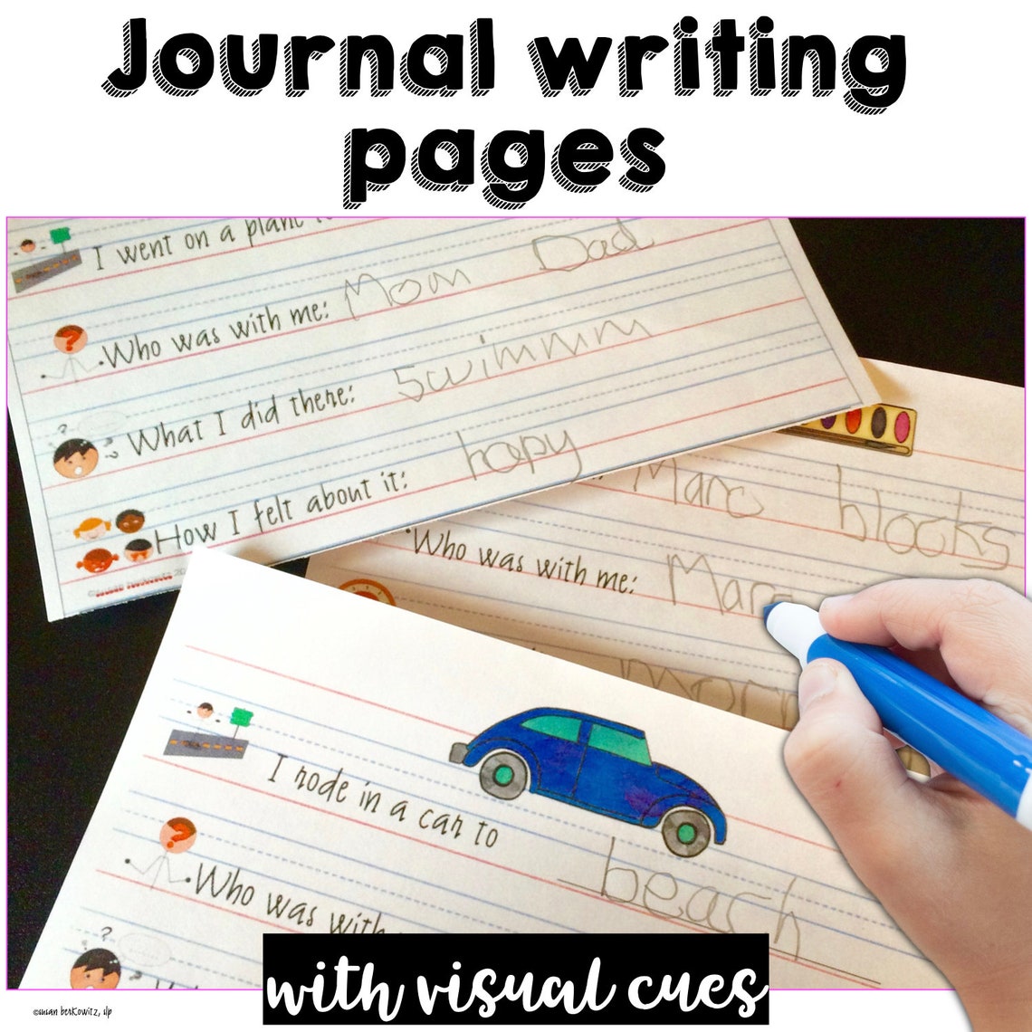 Summer Journal Writing Activity for Kids Speech Therapy Narrative ...