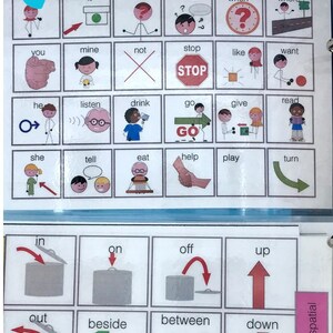 Core Vocabulary Picture Communication Book AAC Nonverbal Communication ...