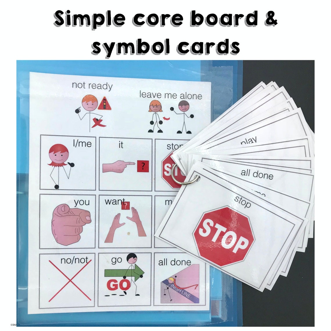 Core Vocabulary Picture Communication Book AAC Nonverbal Communication ...