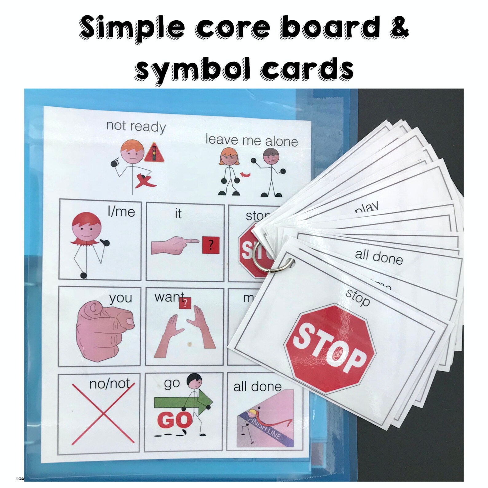 Core Vocabulary Picture Communication Book AAC Nonverbal Communication ...