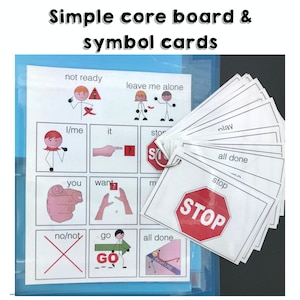 Core Vocabulary Picture Communication Book AAC Nonverbal Communication ...