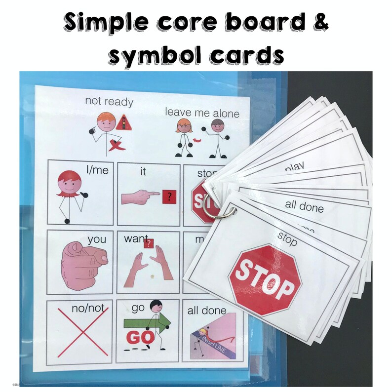 Core Vocabulary Picture Communication Book AAC Nonverbal Communication ...