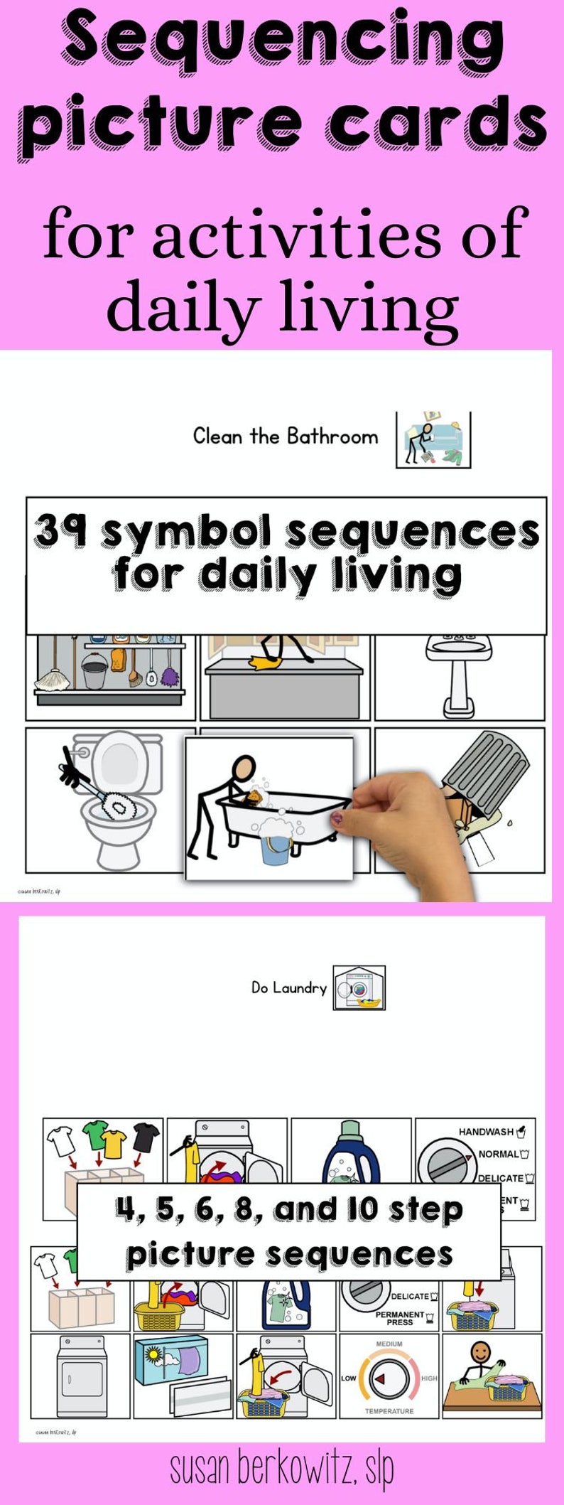 Autism Visuals: Daily Living Activity Picture Sequences - Etsy