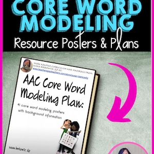 AAC Core Word Modeling Plan for Family, Staff, Teacher Speech Therapist ...
