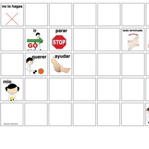 Spanish Communication Boards for AAC Core Words for Speech Therapy for ...