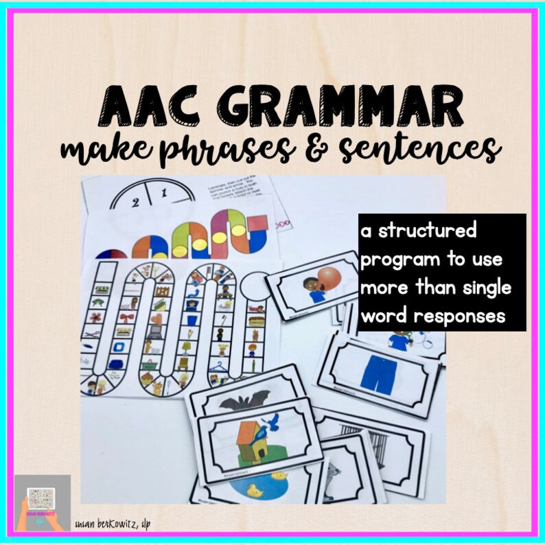 Sentence Building Speech Therapy Activity With Visual Cards for AAC ...