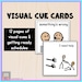 Visual Cue Cards Autism Speech Therapy Visual Behavior Communication ...