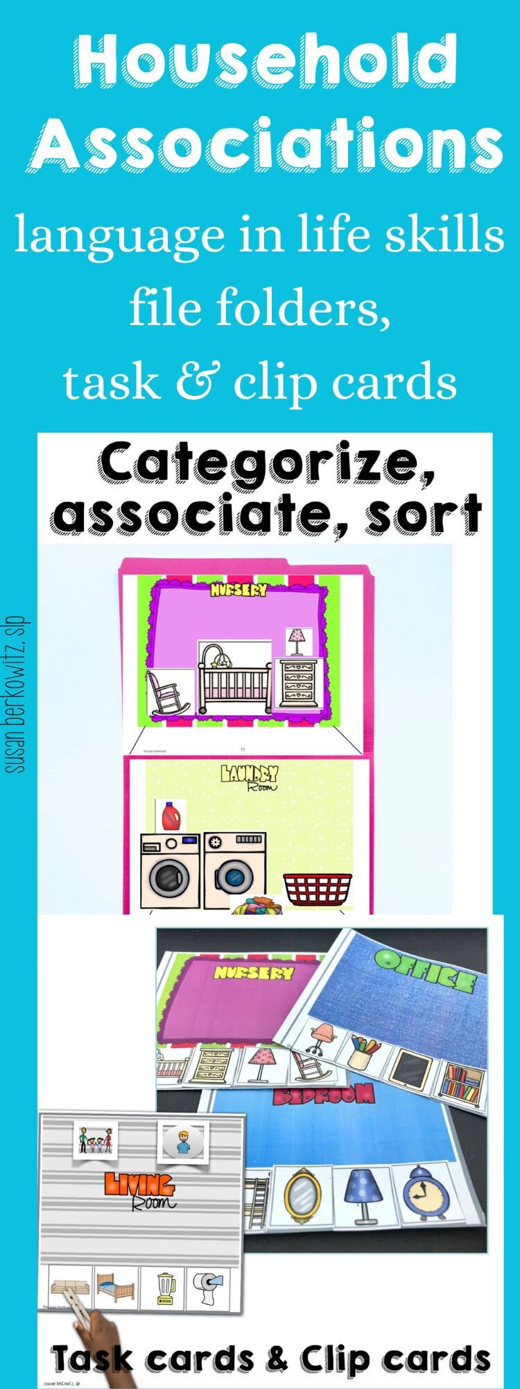 Association Cards Speech Therapy Activities Category Sorting File ...