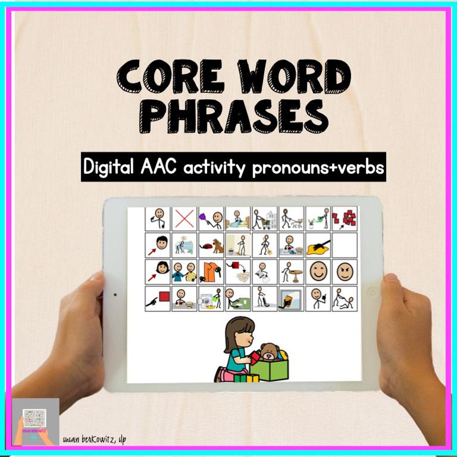 Core Word Communication Board AAC Digital Interactive Activity Speech ...