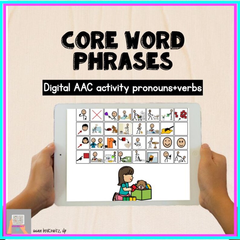 Core Word Communication Board AAC Digital Interactive Activity Speech ...
