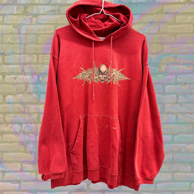 Y2k Skull Hoodie - Etsy
