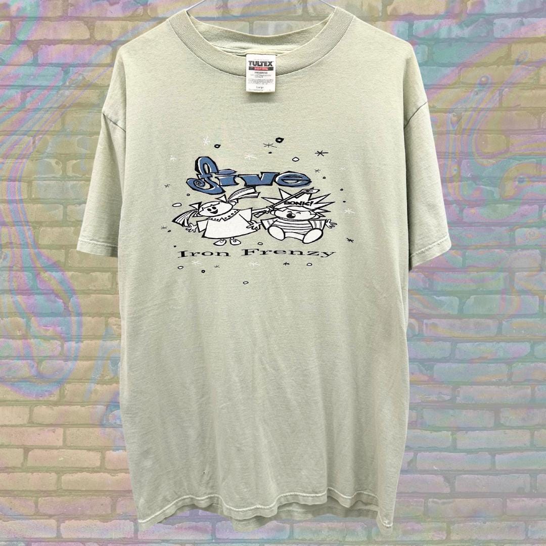 RARE Vintage 90s Five Iron Frenzy Bonk Tshirt | Tultex Graphic Tee ...