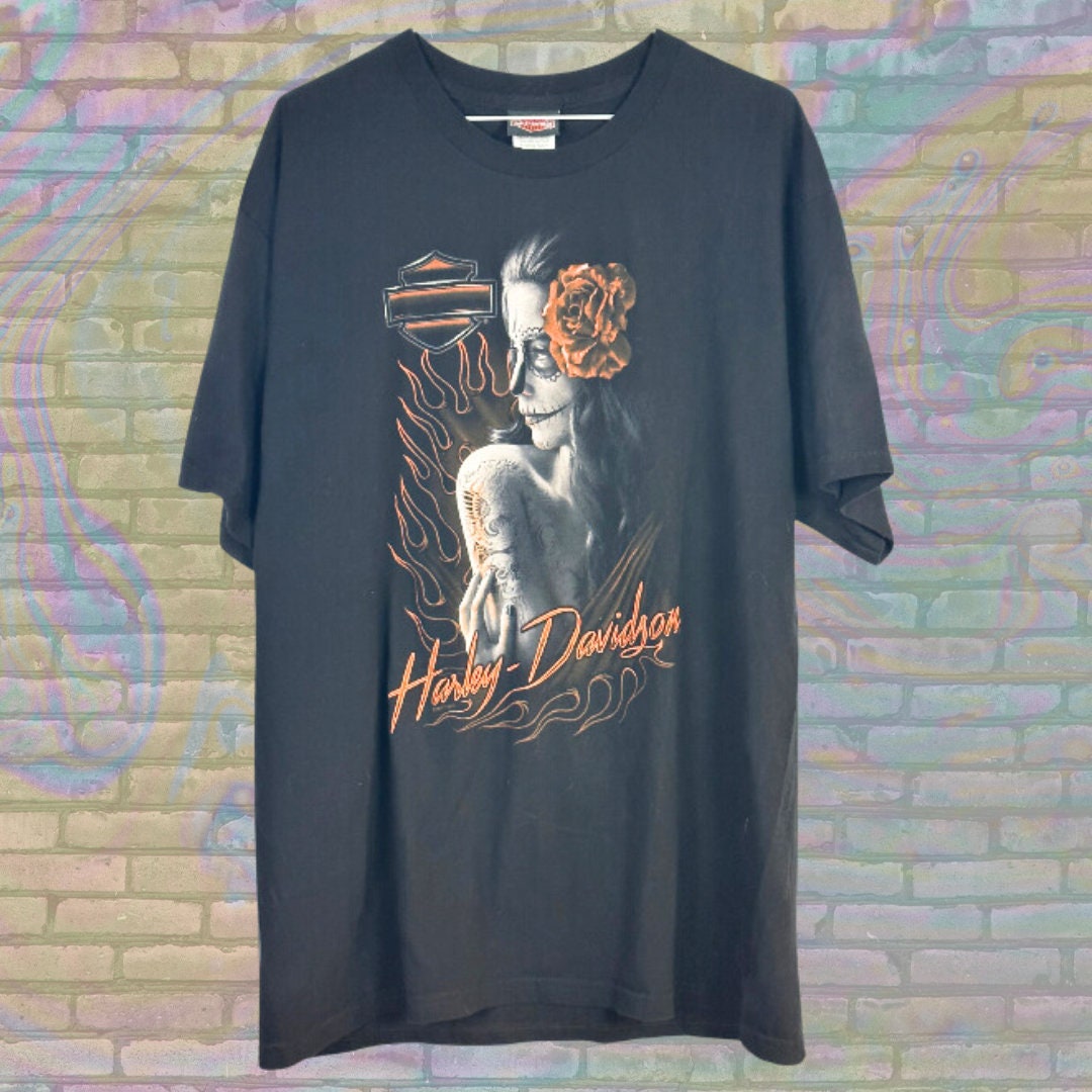 Harley Davidson Day of the Dead Nova Scotia Tshirt Extra Large Unisex ...
