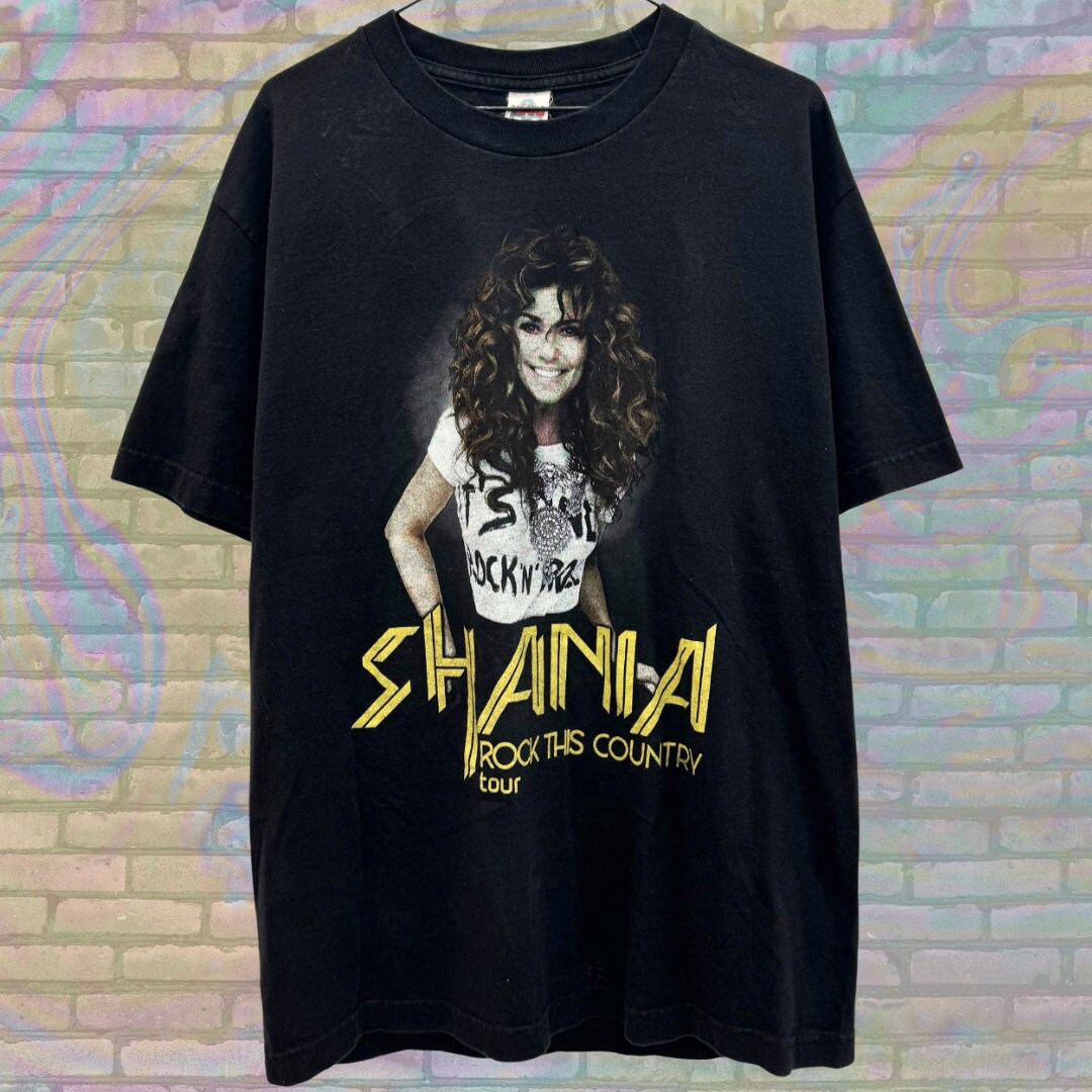 Vintage Shania Twain Rock This Country Tour T-shirt Y2K Country Music ...