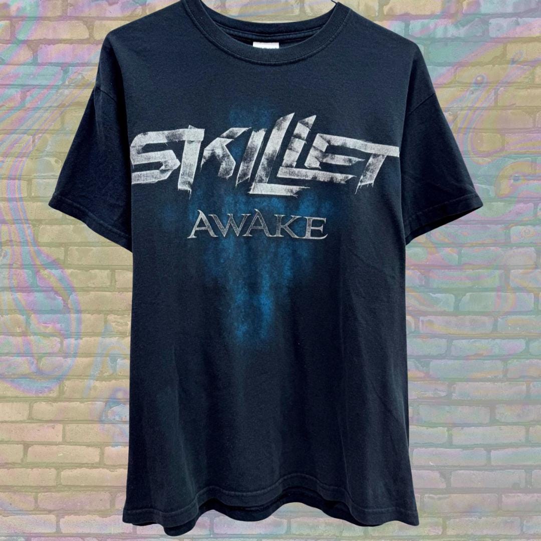 Vintage Skillet Awake Band Tshirt, 2000s Christian Rock Tee, Retro ...