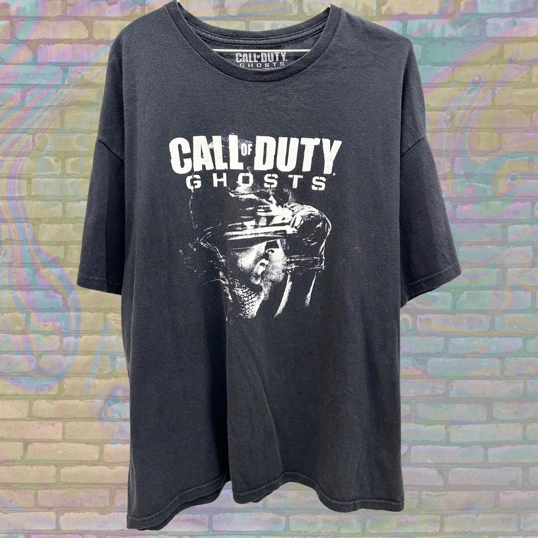 Retro Call of Duty Ghosts T-shirt, Black Graphic Gamer Tee, Retro Video ...