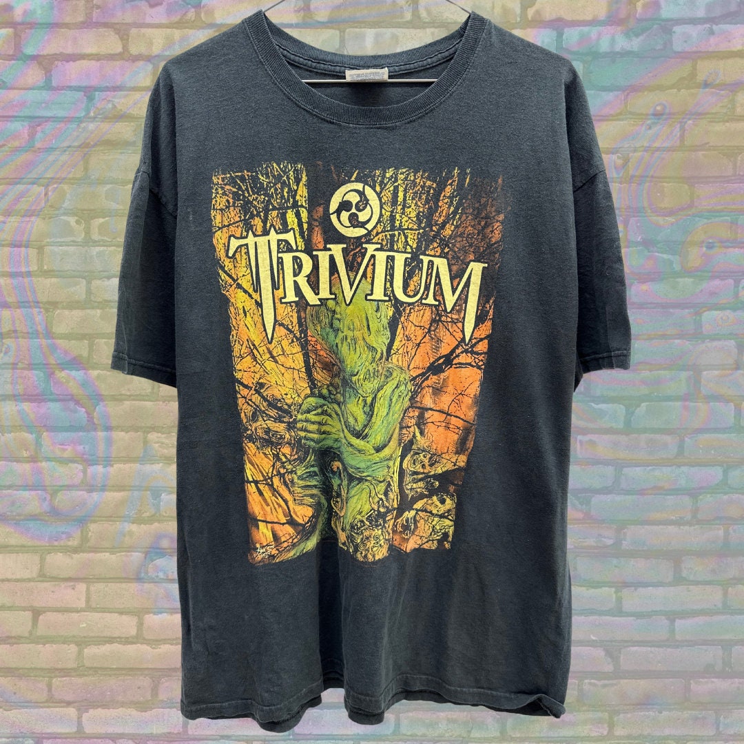 Vintage Trivium Band T-shirt - Metal Music Graphic Tee - 90s Heavy Metal Concert Shirt - Rock ...