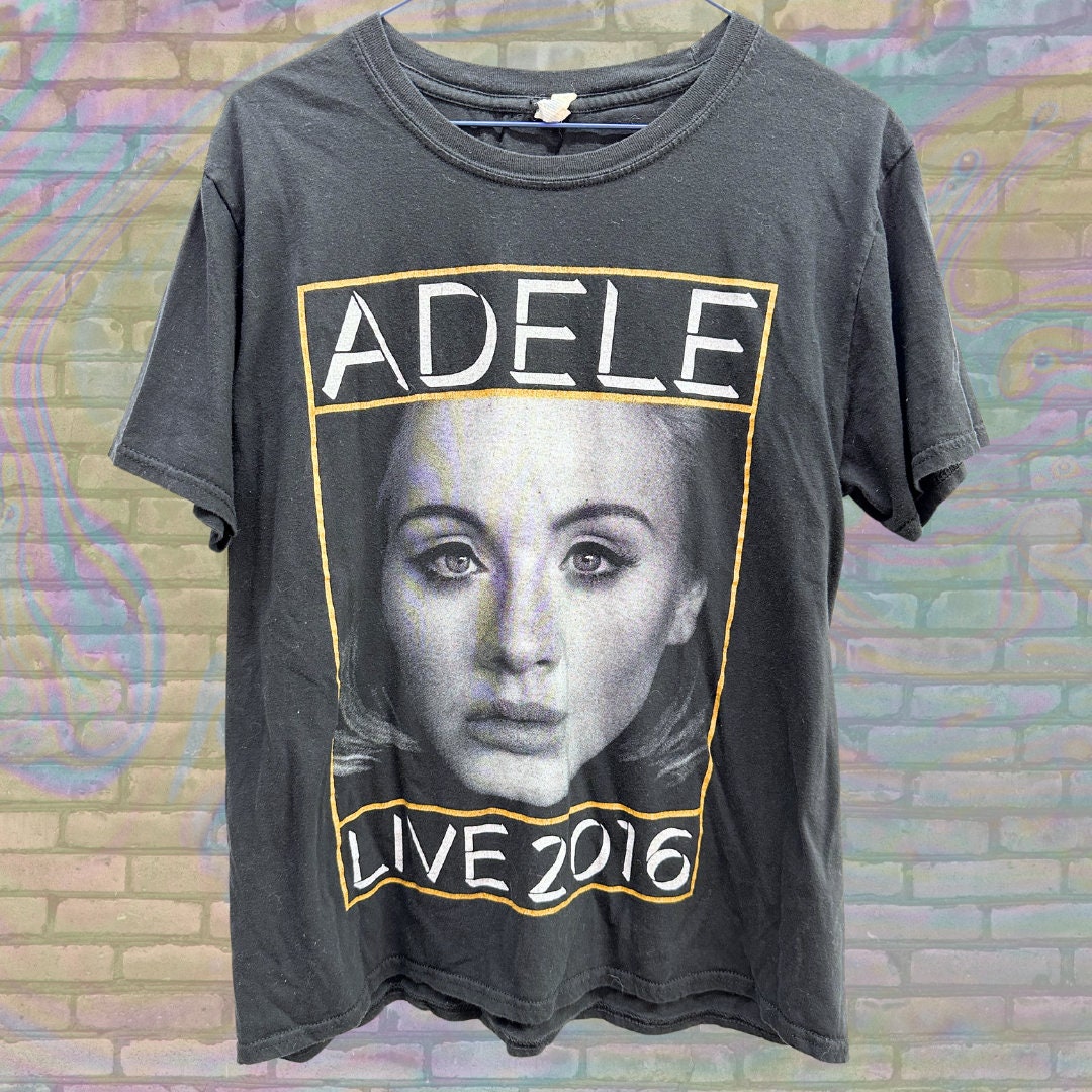 Vintage Adele 2016 Live Tour T-shirt Adele Concert Graphic Tee Black Adele Music Fan Shirt ...
