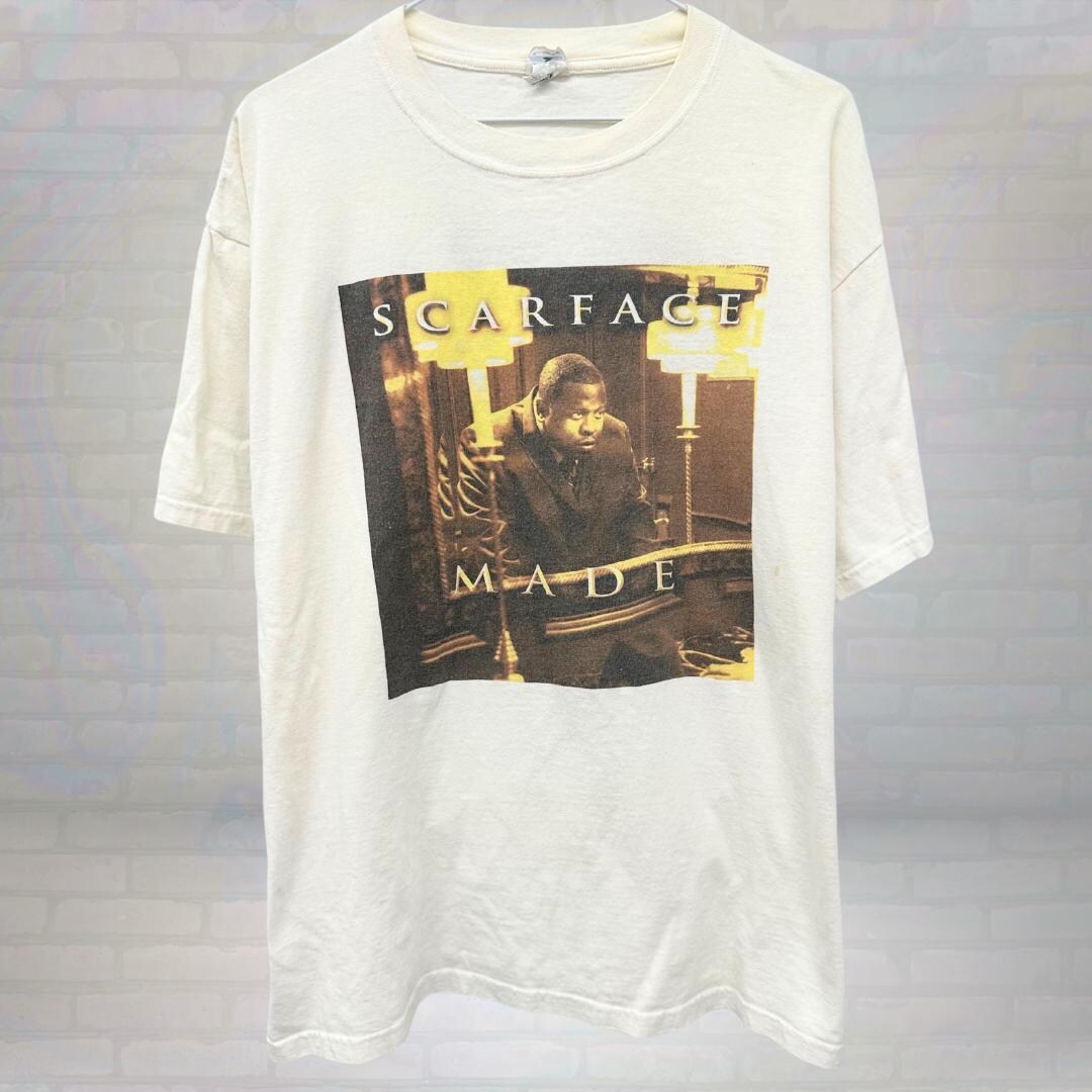 Vintage Scarface M.A.D.E Album T-shirt, Y2K Rap Tee, Classic Hip-hop ...