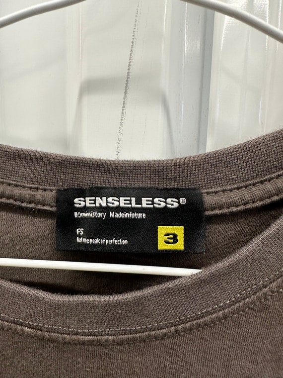 Senseless Threaded Puff Print Design Oversized Tshirt… - Gem