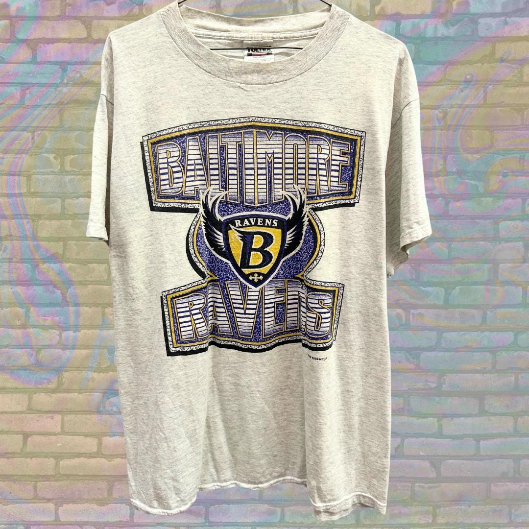 Vintage Baltimore Ravens Logo Spellout NFL Tshirt, Retro 90s Football ...