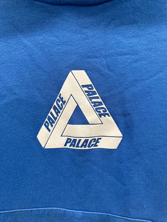 Vintage Palace Hoodie, Blue Triangle Logo Sweatshirt,… - Gem