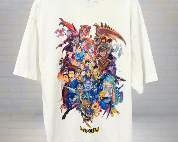 Retro Uniqlo X Capcom 40th Anniversary T Shirt Retro Video Game Tee ...