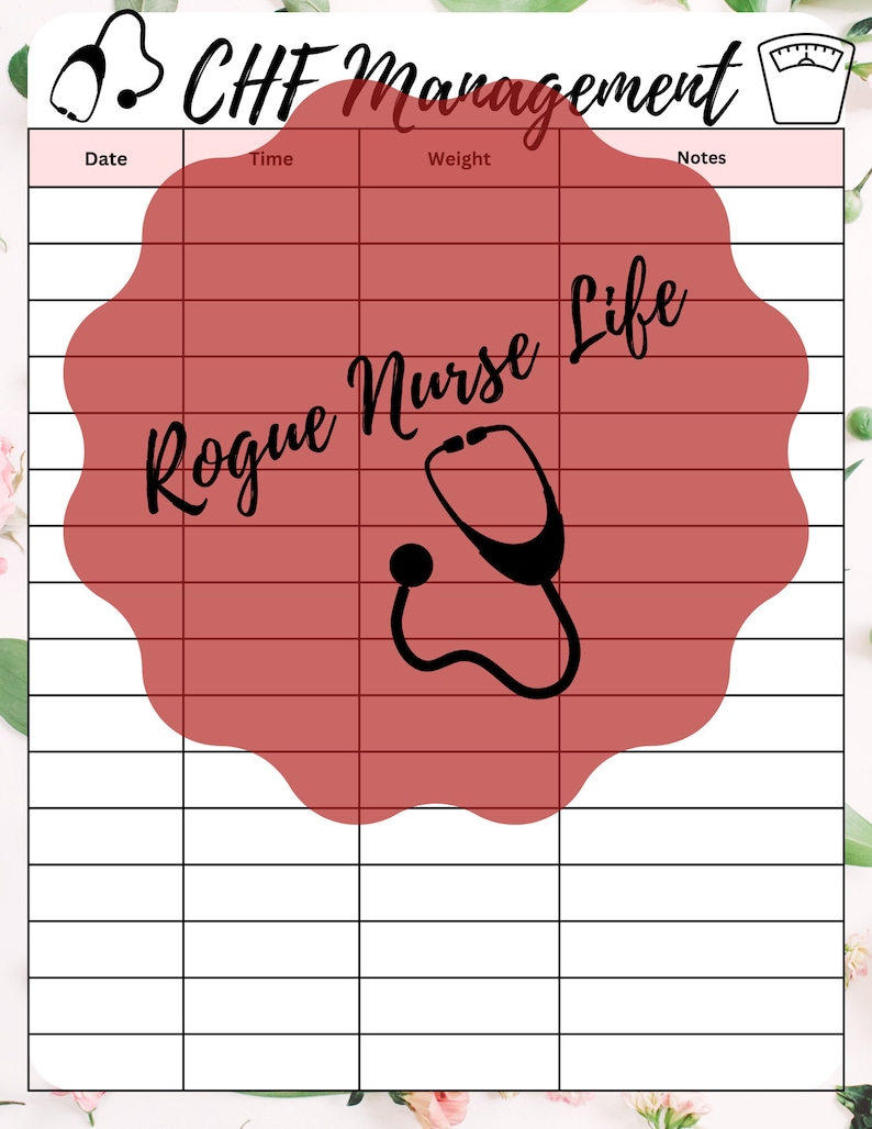 Home Health Cheat Sheets- BP, CBG, CHF, Vital Sign Logs - Etsy