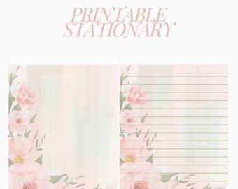 PRINTABLE Tropical Flamingo Theme Letter Writing Paper, 8.5x11, Unlined ...