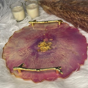 Customizable Resin Tray, Custom Bathroom Tray, Decorative Epoxy Resin ...