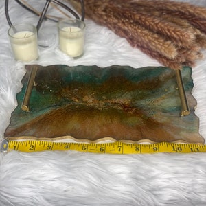 Customizable Resin Tray, Custom Bathroom Tray, Decorative Epoxy Resin ...