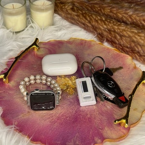 Customizable Resin Tray, Custom Bathroom Tray, Decorative Epoxy Resin ...