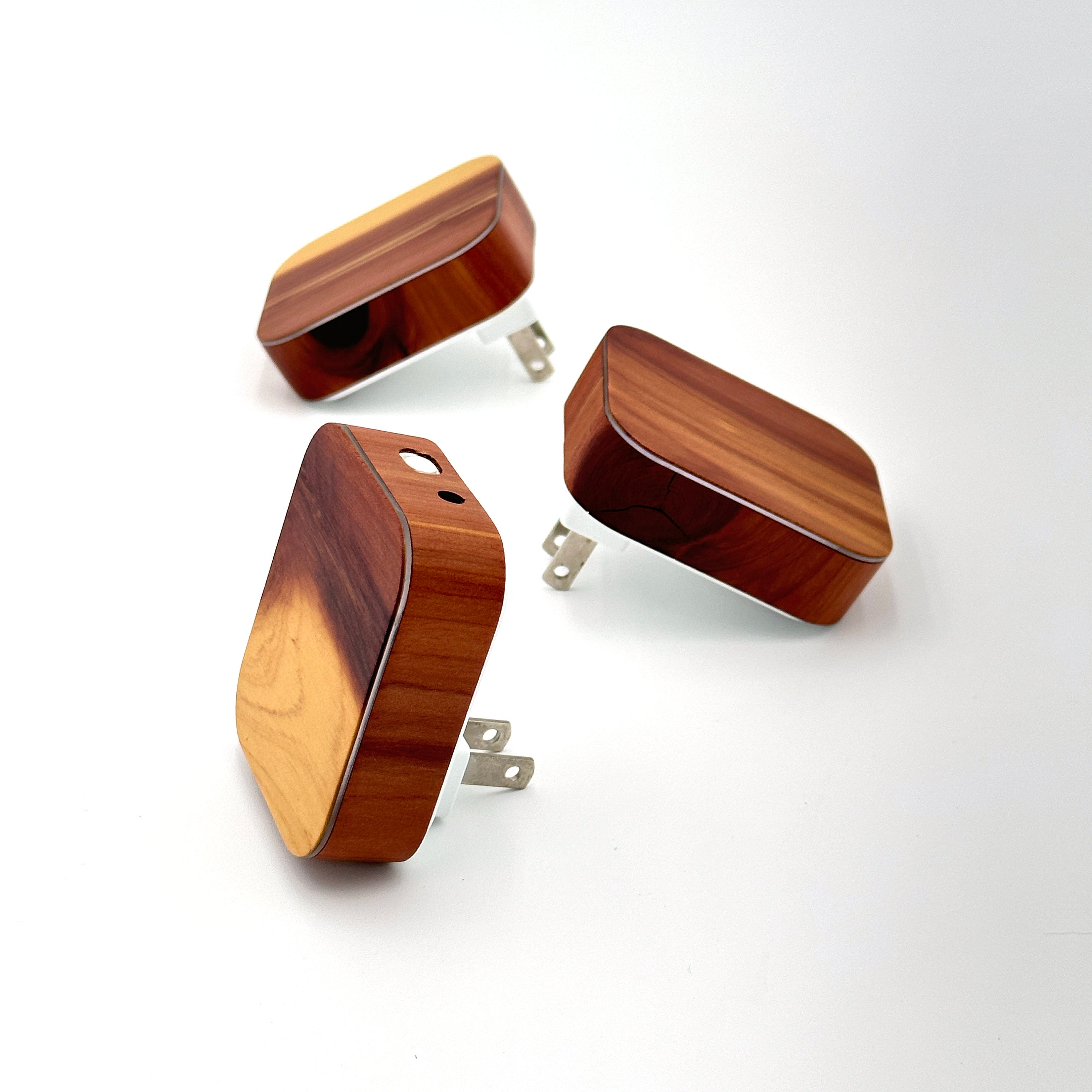 Red Cedar Wood Night Light Plug in Automatic Dimming, Eco Friendly ...