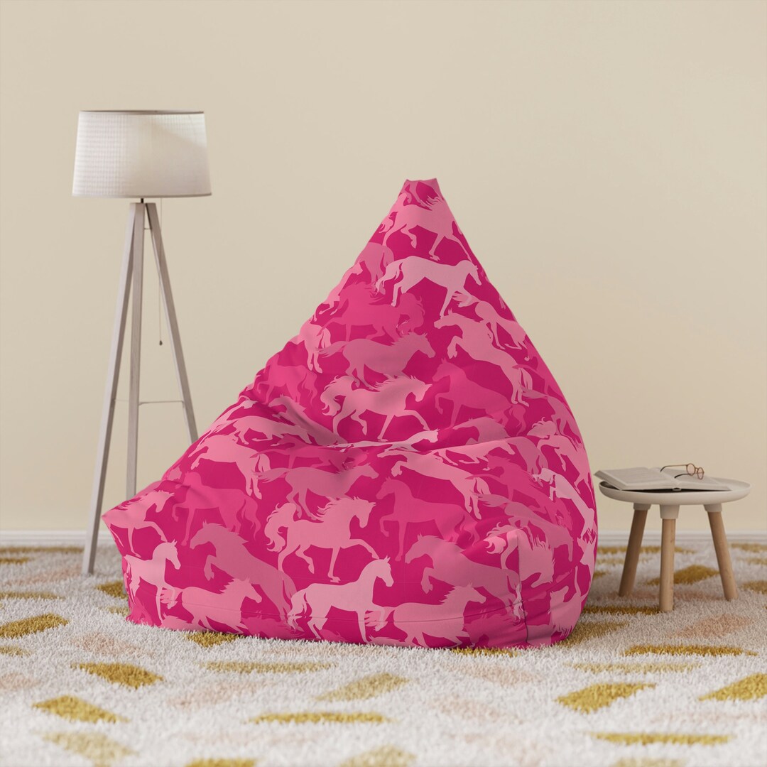 Pink Horses / Unicorns Kids Bean Bag Chair Cover Pink Horses / Unicorns Gifts for Kids, Kids ...