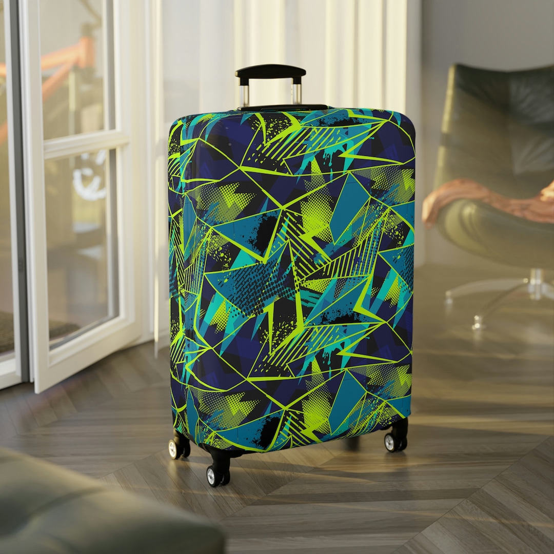 Kids Retro Abstract Graffiti Suitcase Cover Designed Luggage Cover ...