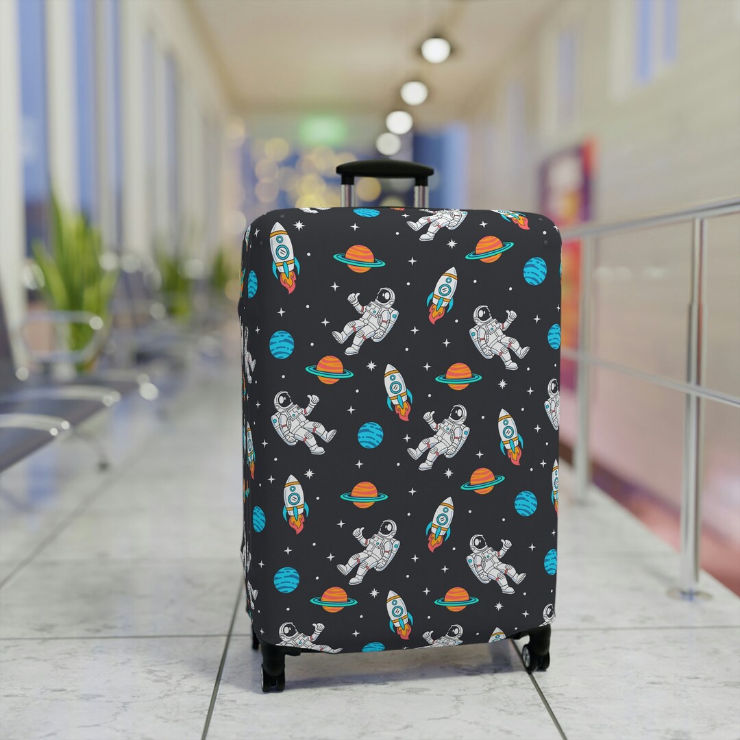 Kids Spaceman Rockets Spaceship Suitcase Cover Designed - Etsy