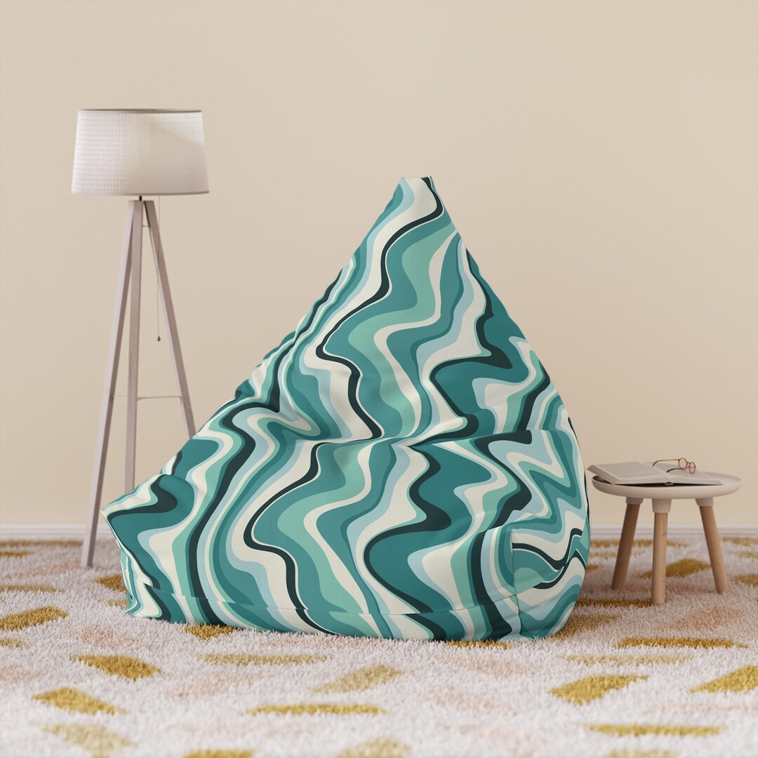 Groovy Retro Wavey Beanbag Kids Bean Bag Chair Cover Retro Gifts for ...
