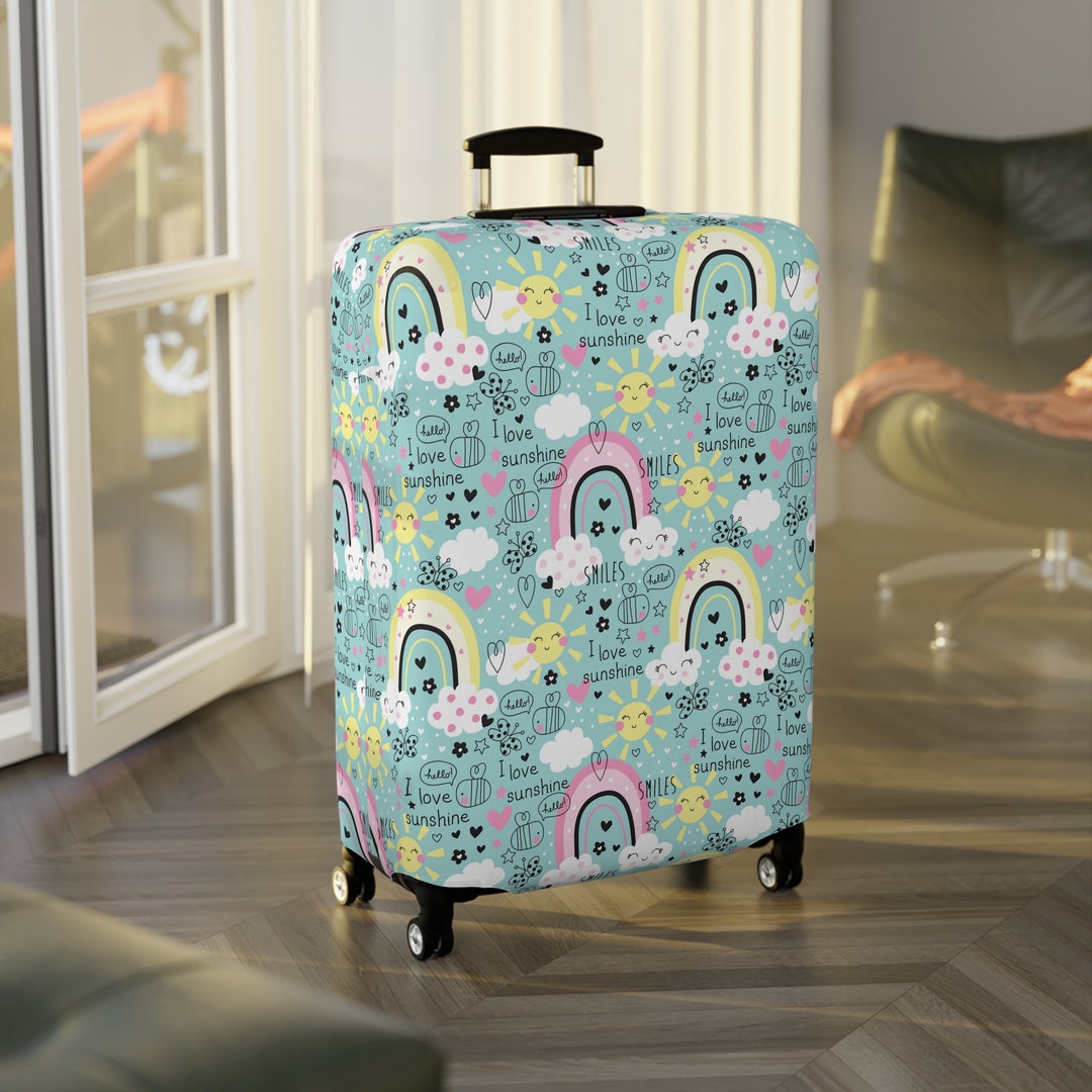 Kids Luggage Rainbows Girls Suitcase Cover Designed Luggage Cover ...