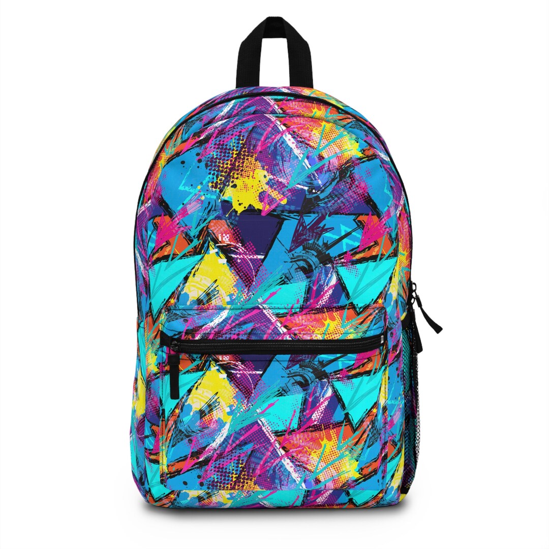 Abstract Pop Art Backpack Kids Backpack for School Sports Beach ...