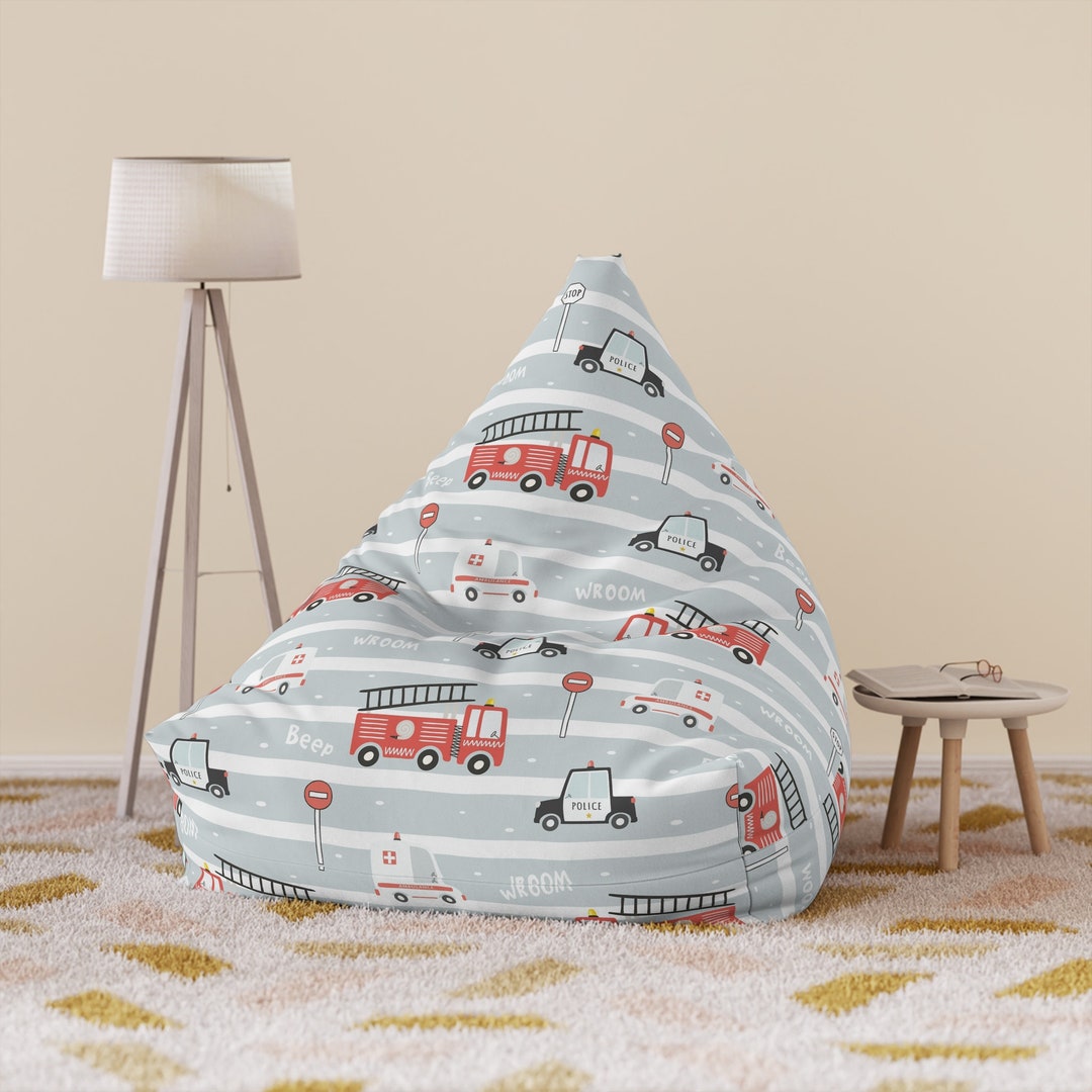 Fire Engine , Ambulance, Police Bean Bag Chair Cover for Kids Gift ...