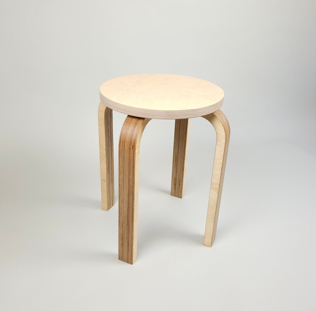 Scandinavian Plywood Stool, Dining Chair. - Etsy