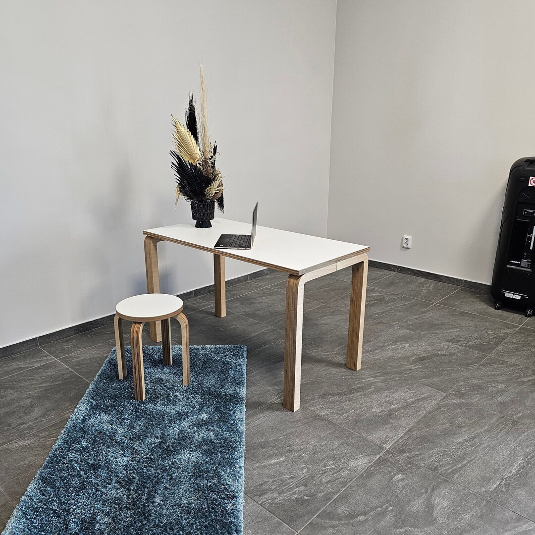 Scandinavian Style Birch Plywood Desk With Hard Wearing HPL formica Top ...