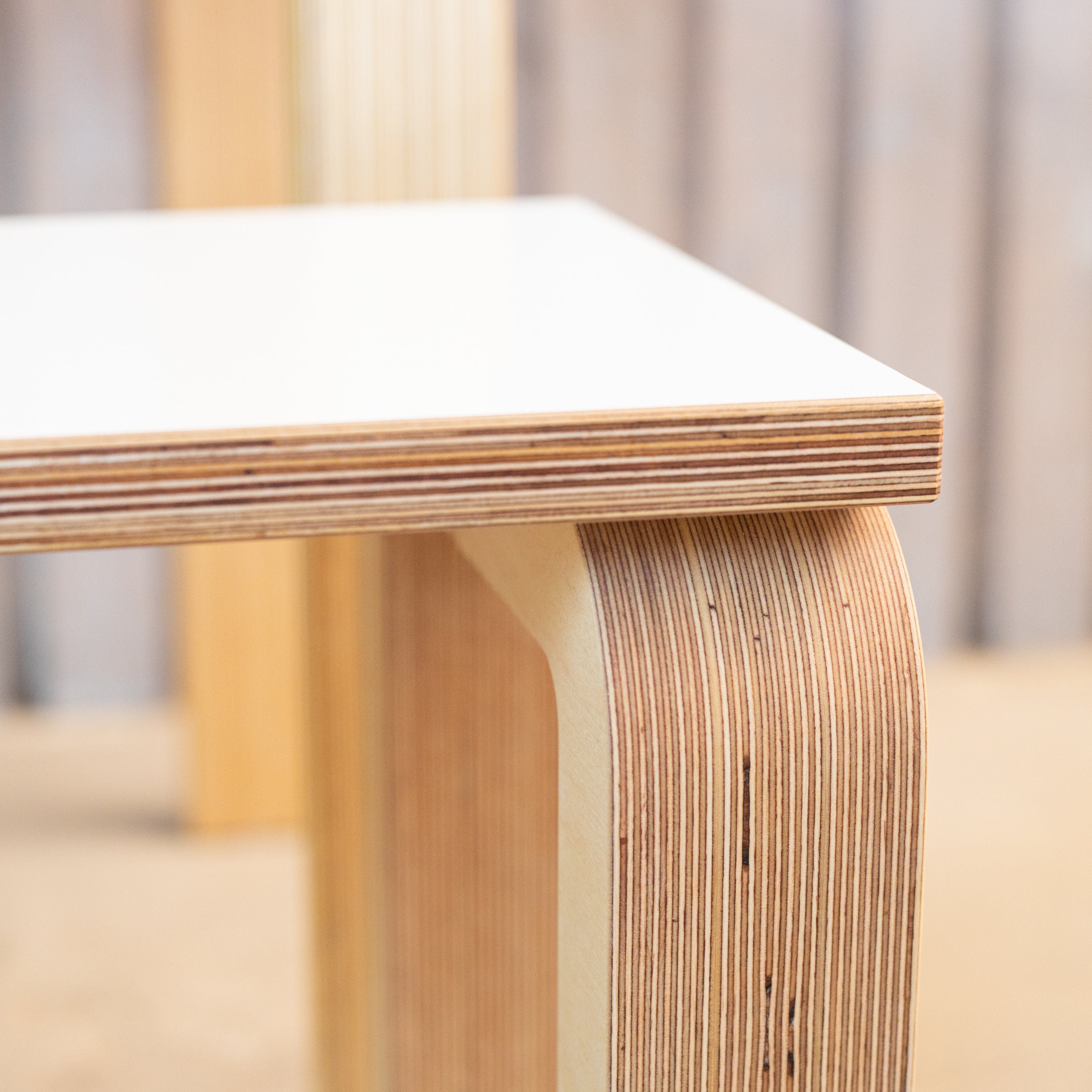 Scandinavian Plywood Bench Contemporary Table. - Etsy Canada