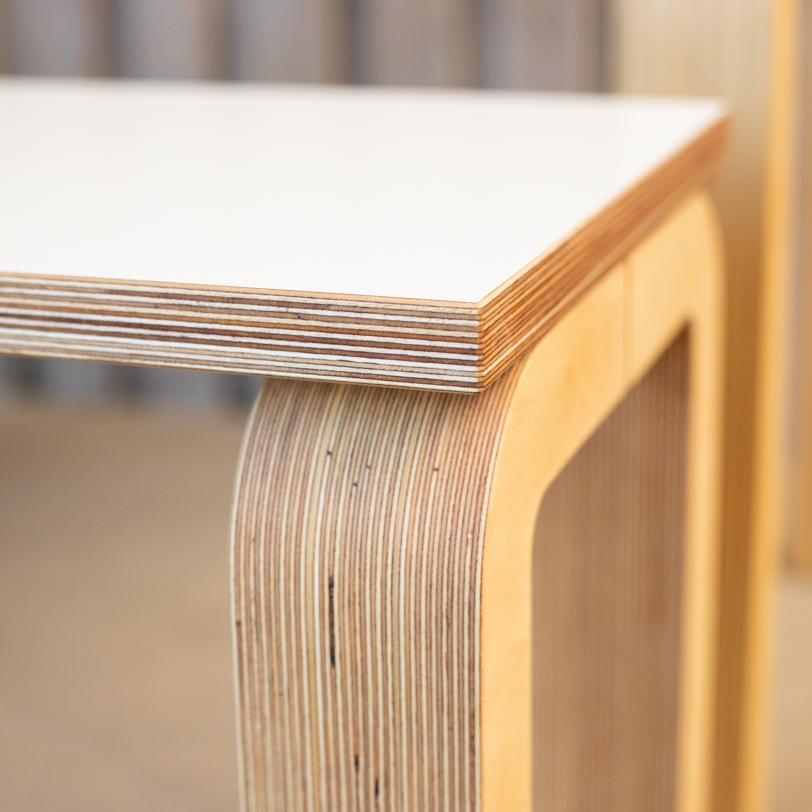 Scandinavian Plywood Bench Contemporary Table. - Etsy Canada