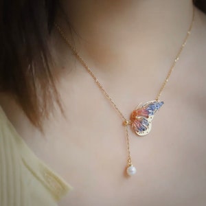 Handmade Creative Necklacemulti-color Butterfly Necklace. - Etsy