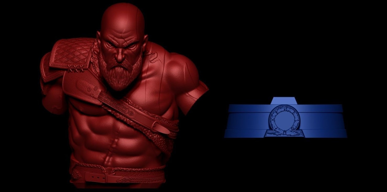 God of War - Kratos Model STL File || 3D Digital Printing STL File for ...