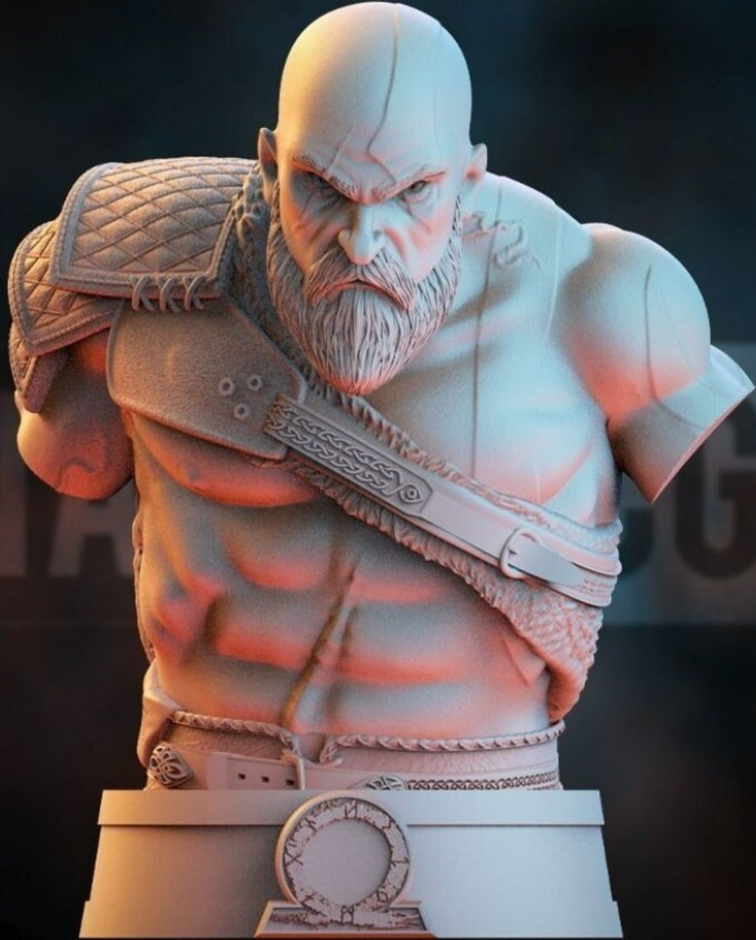 God of War - Kratos Model STL File || 3D Digital Printing STL File for 3D Printers || Games ...