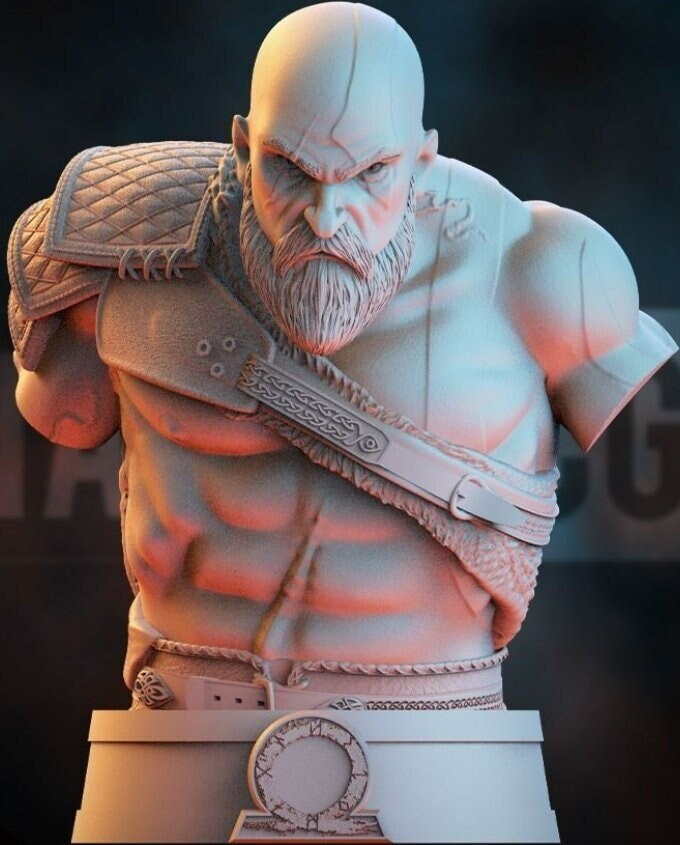 God of War - Kratos Model STL File || 3D Digital Printing STL File for ...