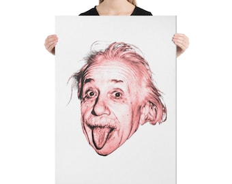 Einstein Tongue Print - Etsy