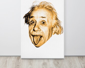Einstein Canvas Tongue - Etsy